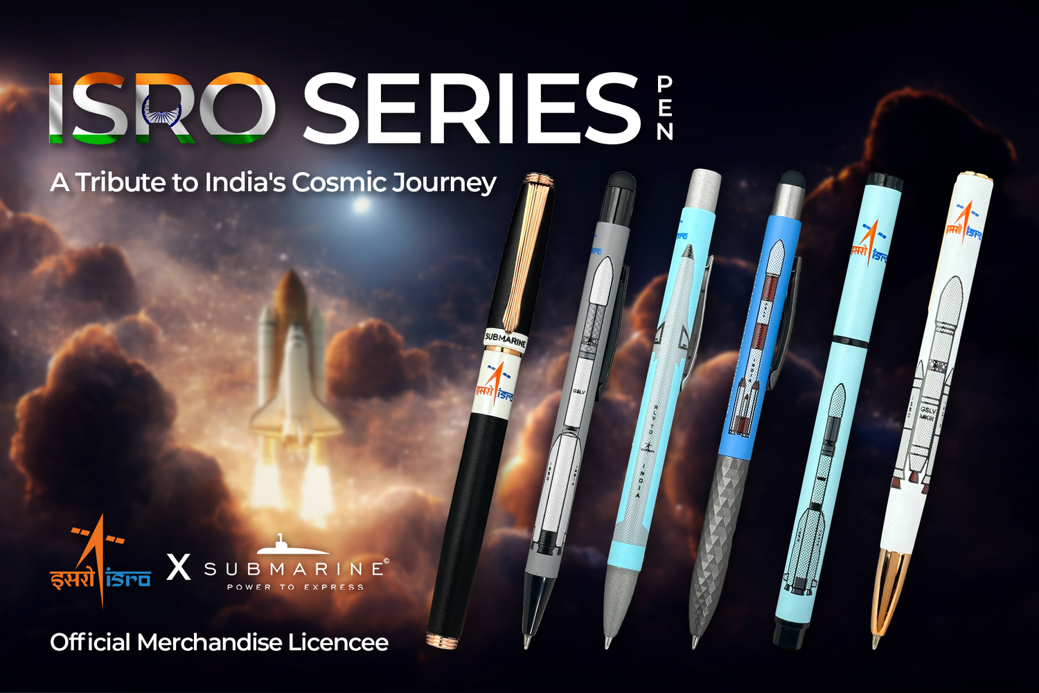 Buy Isro & Rocket Metal Ball Pen at Best Price – Submarine Pens