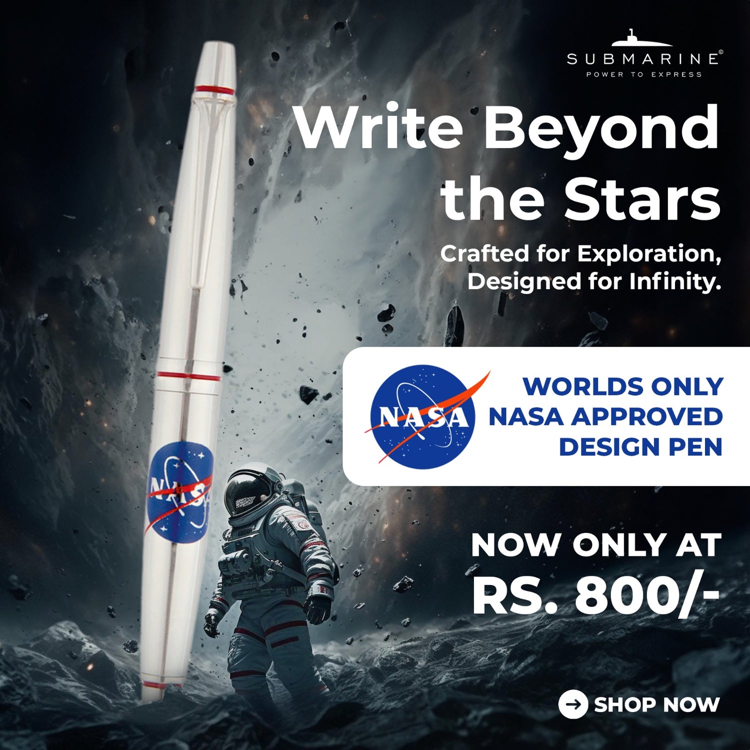 Submarine Pens Blue Plating Series Roller Pen 1011